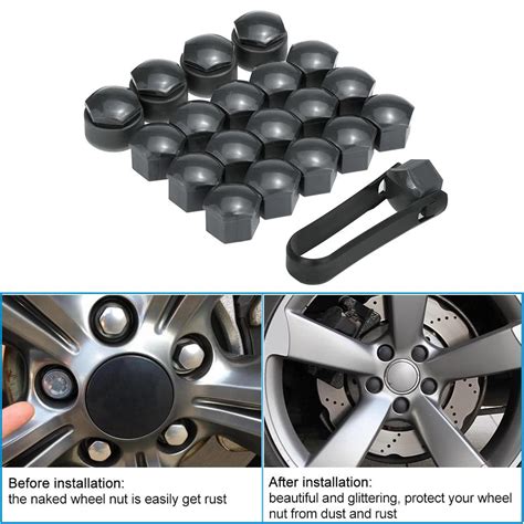 Buy Set Of 164pcs Universal 17mm Car Wheel Nut Bolt Covers Locking Caps