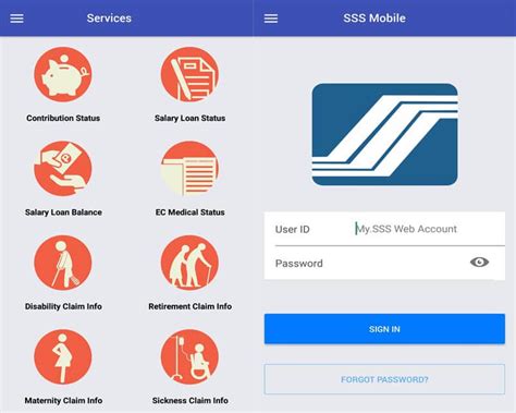 Sss Mobile App Registration View Your Contribution Status Online