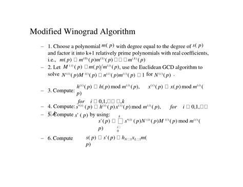 Ppt Fast Convolution Algorithms Cook Toom And Winograd Approaches Powerpoint Presentation