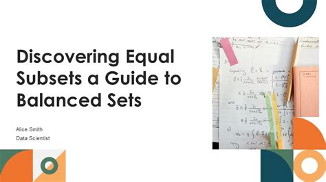 Discovering Equal Subsets A Guide To Balanced Sets Ppt Sample St Ai