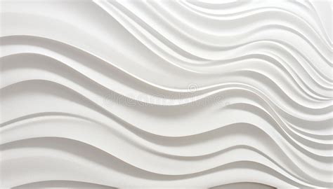 Abstract Wave Pattern On White Backdrop Modern Design Generated By Ai