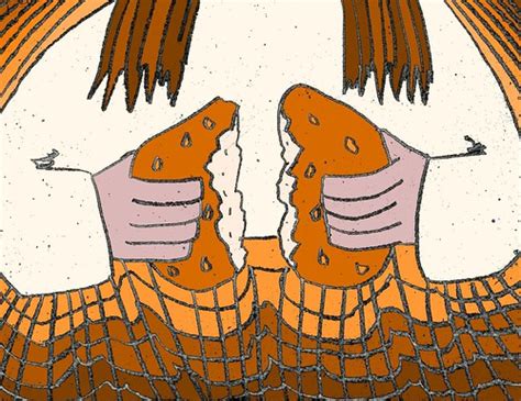 Religious Art Emmaus Bread Stushie Art