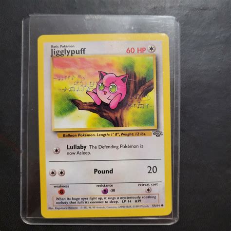Pokemon Jigglypuff Card First Edition 5464 Ebay