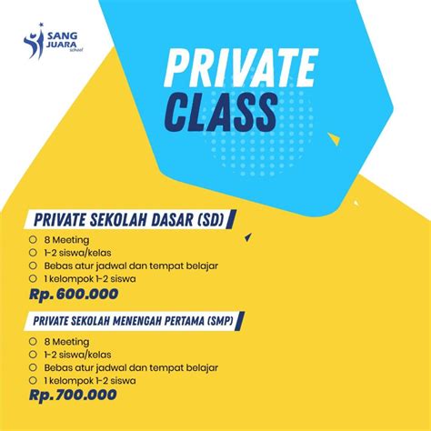 Private Class Sang Juara School Bimbel Dan Konsultan Masuk Kuliah