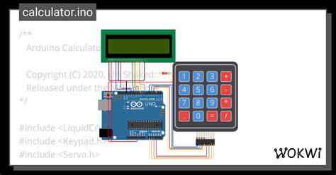 Calculator Ino Wokwi ESP32 STM32 Arduino Simulator