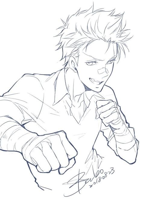 Anime Fight Base Fighting Drawing Base Two Anime Fighting Base