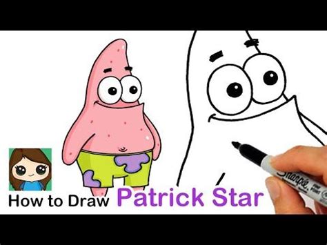 How To Draw Patrick Star SpongeBob SquarePants YouTube Cute Drawings Spongebob Drawings