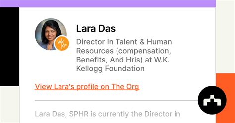 Lara Das Director In Talent And Human Resources Compensation Benefits And Hris At W K