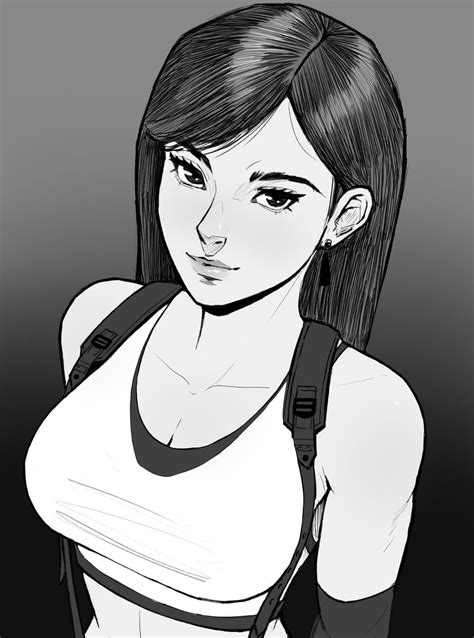 Oc Just Finished This Tifa Portrait Yesterday As The Hype For