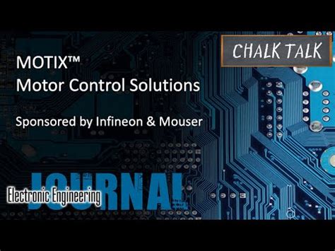 MOTIX Motor Control Solutions Infineon And Mouser Electronics YouTube
