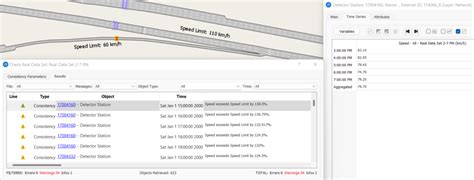 Checking Real Data Sets For Consistency Aimsun