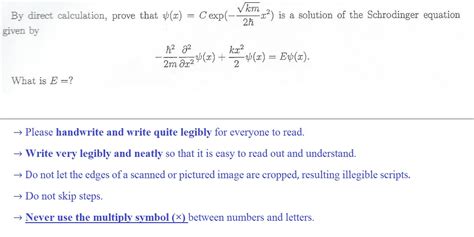 Solved By Direct Calculation Prove That Psi X C Exp