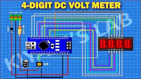 How To Make 4 Digit Dc Volt Meter Circuit Diagram Tronicspro