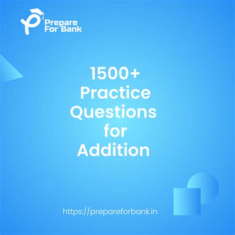 1500 Addition Practice Questions And Answers Prepare For Bank