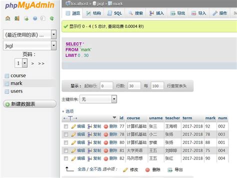 Php Mysql教学管理系统计算机毕业网站作品论文ppt学生网页设计制作作业网页制作作业成品网页设计作业计算机毕业设计php
