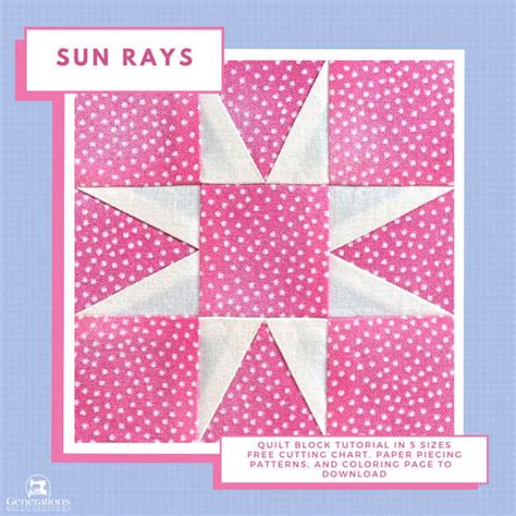 Sun Ray Quilt Pattern At Margaret Meldrum Blog