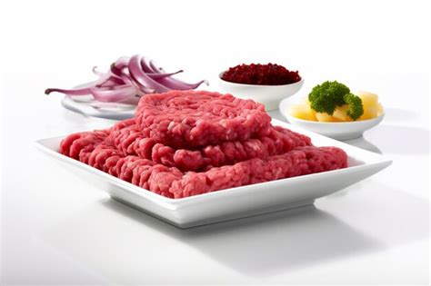 Premium Ai Image Raw Meat Background