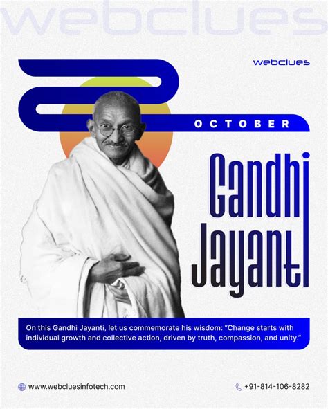 Webclues Infotech A Cmmi Level 5 Certified Company On Linkedin Gandhijayanti Mahatmagandhi