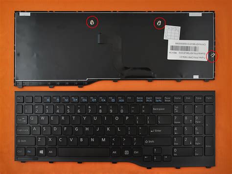 Fujitsu Lifebook Ah552 Aefs6u01010 Cp581751 01 Cp611954 01 Black Frame Laptop Keyboard