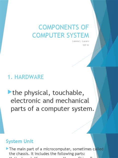 components of computer system pdf computer data storage personal