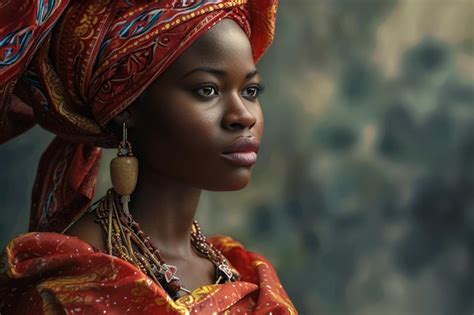 Premium Photo Stunning African Woman In Nigerian Attire