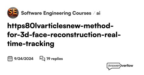 80lvarticlesnew Method For 3d Face Reconstruction Real Time