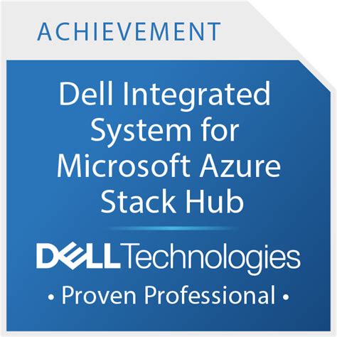 Dell Integrated System For Microsoft Azure Stack Hub Achievement Credly