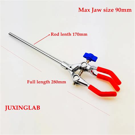 실험실 3 구 손가락 클램프 3 구 확장 실험실 비커 플라스크 클램프 전기 양철 단일 조정 최대 턱 Sifinger Clamplaboratory Clampthree