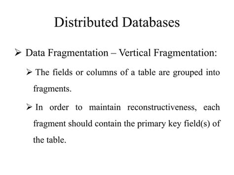 dbms distributed databases ppt