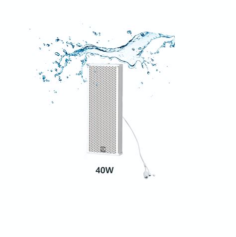 W Outdoor Column Speaker With V Power Supply For IP SIP Network Audio System SIP Speaker