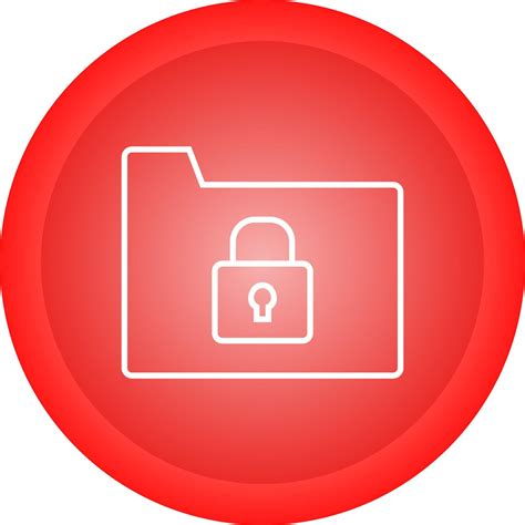 Secure Folder Vector Icon 22690168 Vector Art At Vecteezy
