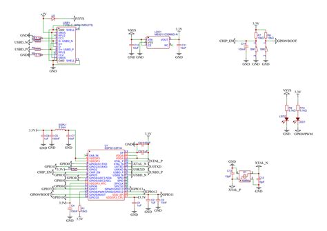 Esp32 C3fh4 Processor Module Resources Easyeda