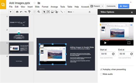 How To Add YouTube Video To Google Slides Presentations