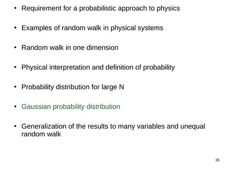 Random Walk Lectures By P Pj Class Notes Ppt