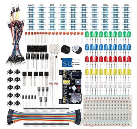 400 Tie Breadboardcablescapacitorresistordiodesled Kits For Arduinostm32