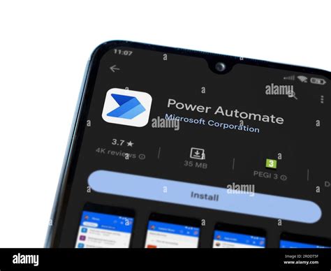 Lod Israel July 162023 Power Automate App Play Store Page On