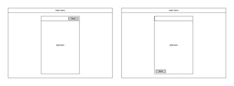 forms position of save button in content management systems user