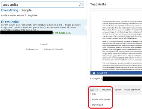 Where Is The Edit Dropdown In The Search Hover Panel It Idea