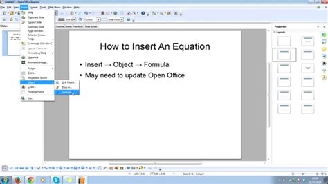 How To Insert An Equation In Openoffice Youtube