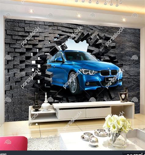 عکس ماشین بی ام و دیوار