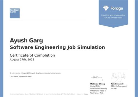 ayush garg on linkedin goldmansachs forage virtualprogram