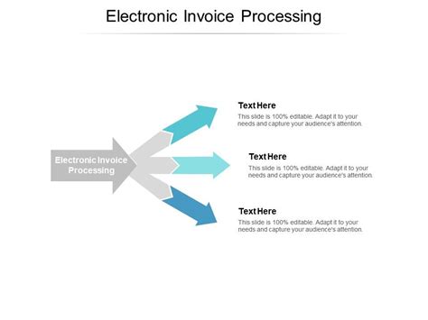 Electronic Invoice Processing Ppt Powerpoint Presentation Infographic Template Deck Cpb