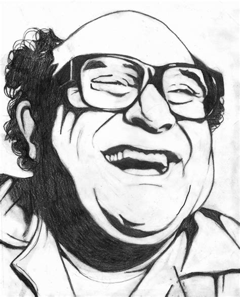 Danny Devito Face Drawing Sketches Drawings