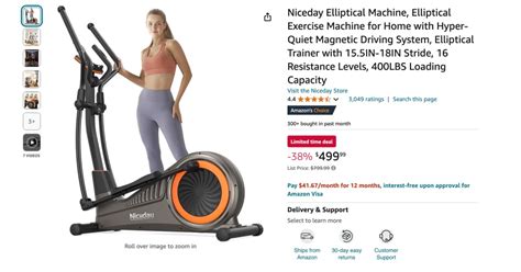 Elliptical Exercise Machine For Home With A 300 Off