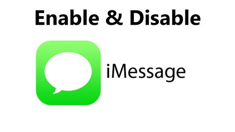 How To Enable Or Disable Imessage On Iphone Youtube