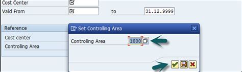 SAP CO Create Cost Center