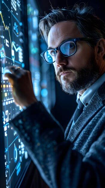 Premium Photo Professional Security Analyst Reviewing Intrusion