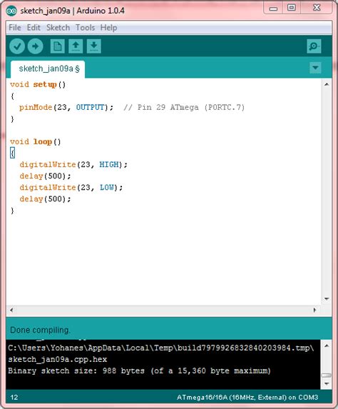 Embedded System Engineering Programming Atmega1616a With Arduino Ide