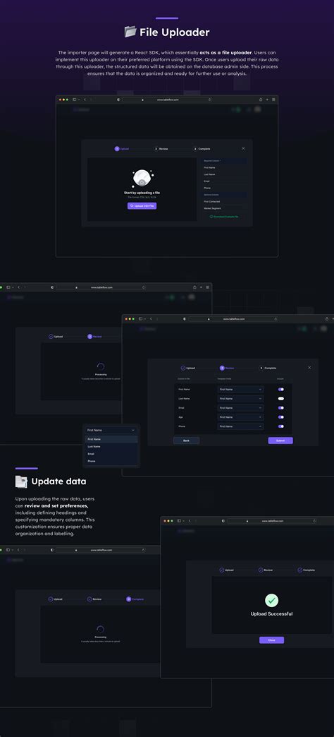Tableflow The Open Source Csv Importer On Behance