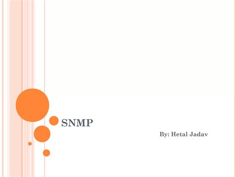 Snmp PPT
